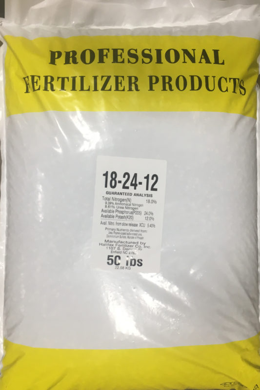 18-24-12 Starter Fertilizer(50 lb bag)5.4% XCU – Atlantic Mulch