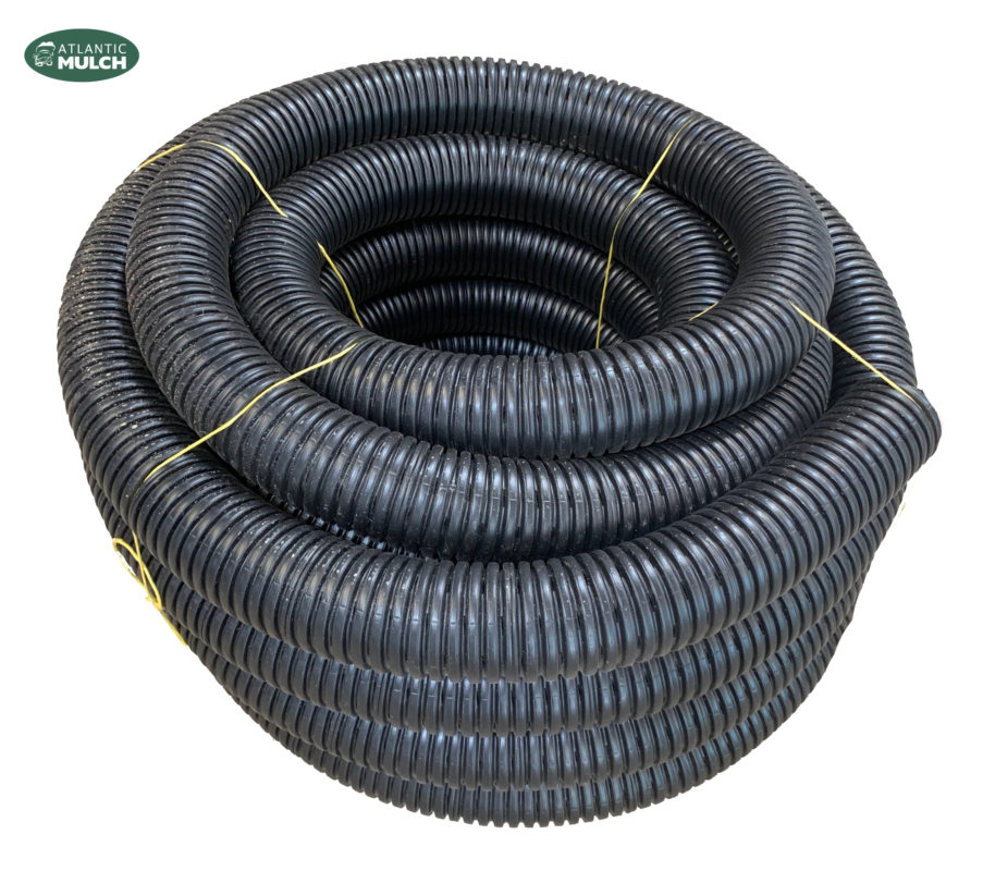4" Slit Corrugated Pipe 100' Length - Atlantic Mulch