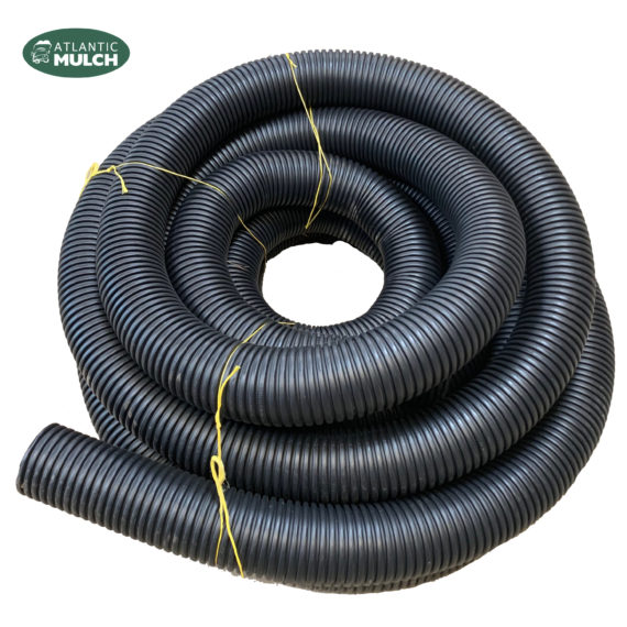 6" Solid Corrugated Pipe 100' - Atlantic Mulch